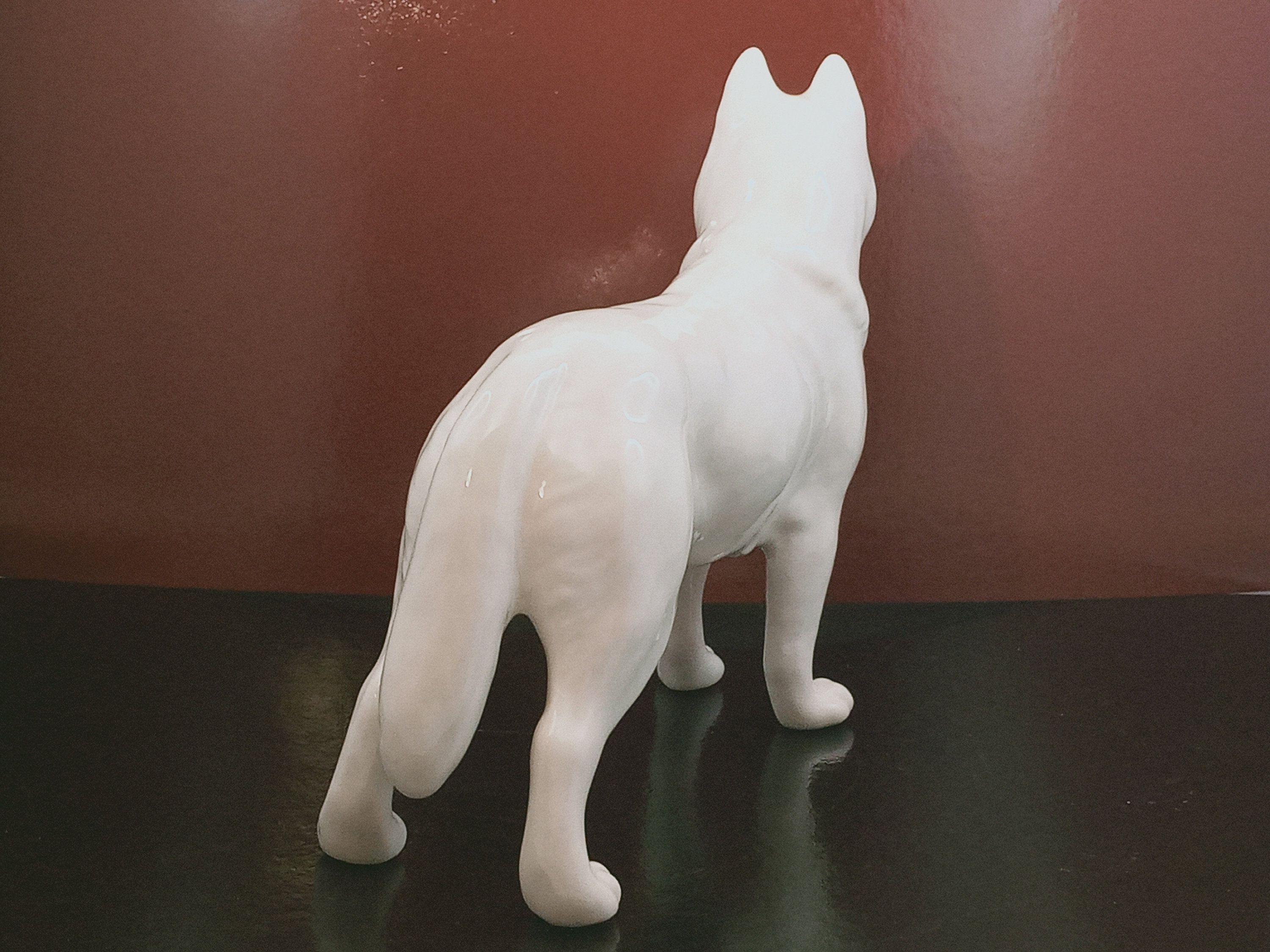 Husky Dog Guard Stand White Color porcelain figurine Souvenirs | Etsy