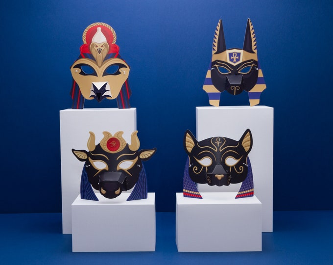 Bastet Leather Mask - Etsy