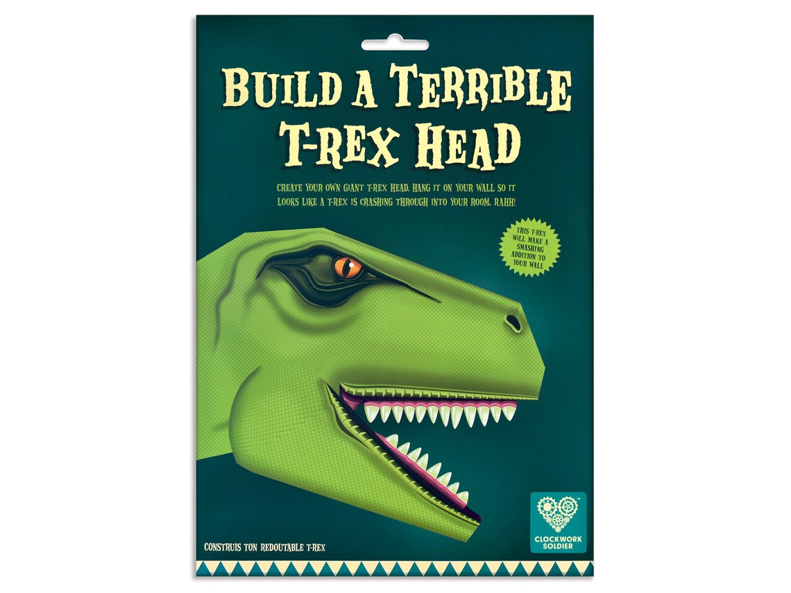 Build a Terrible T-rex Dinosaur Head - Etsy