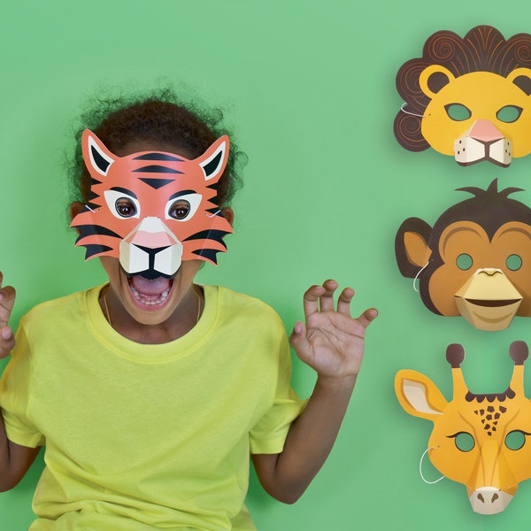 Máscaras de animales - Etsy México