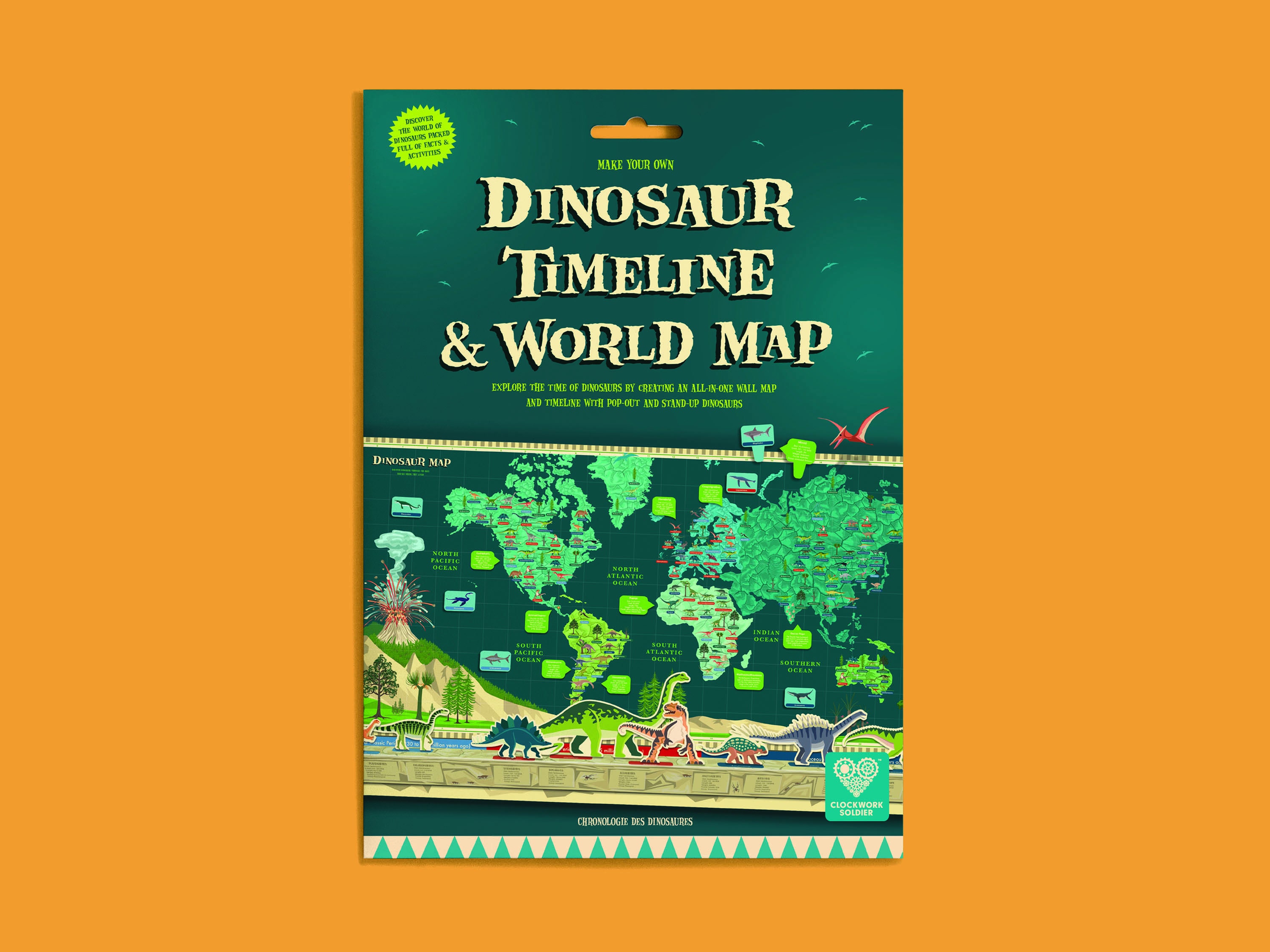 Make Your Own Dinosaur Timeline & World Map - Etsy UK