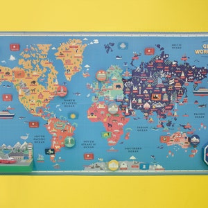 Create Your Own GIANT WORLD MAP - Etsy UK