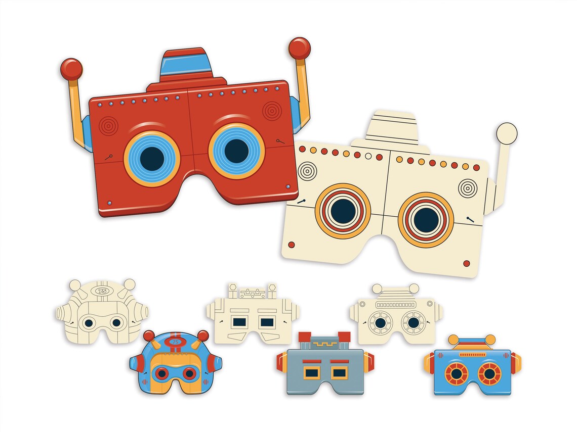 Robot Mask Kit - Etsy