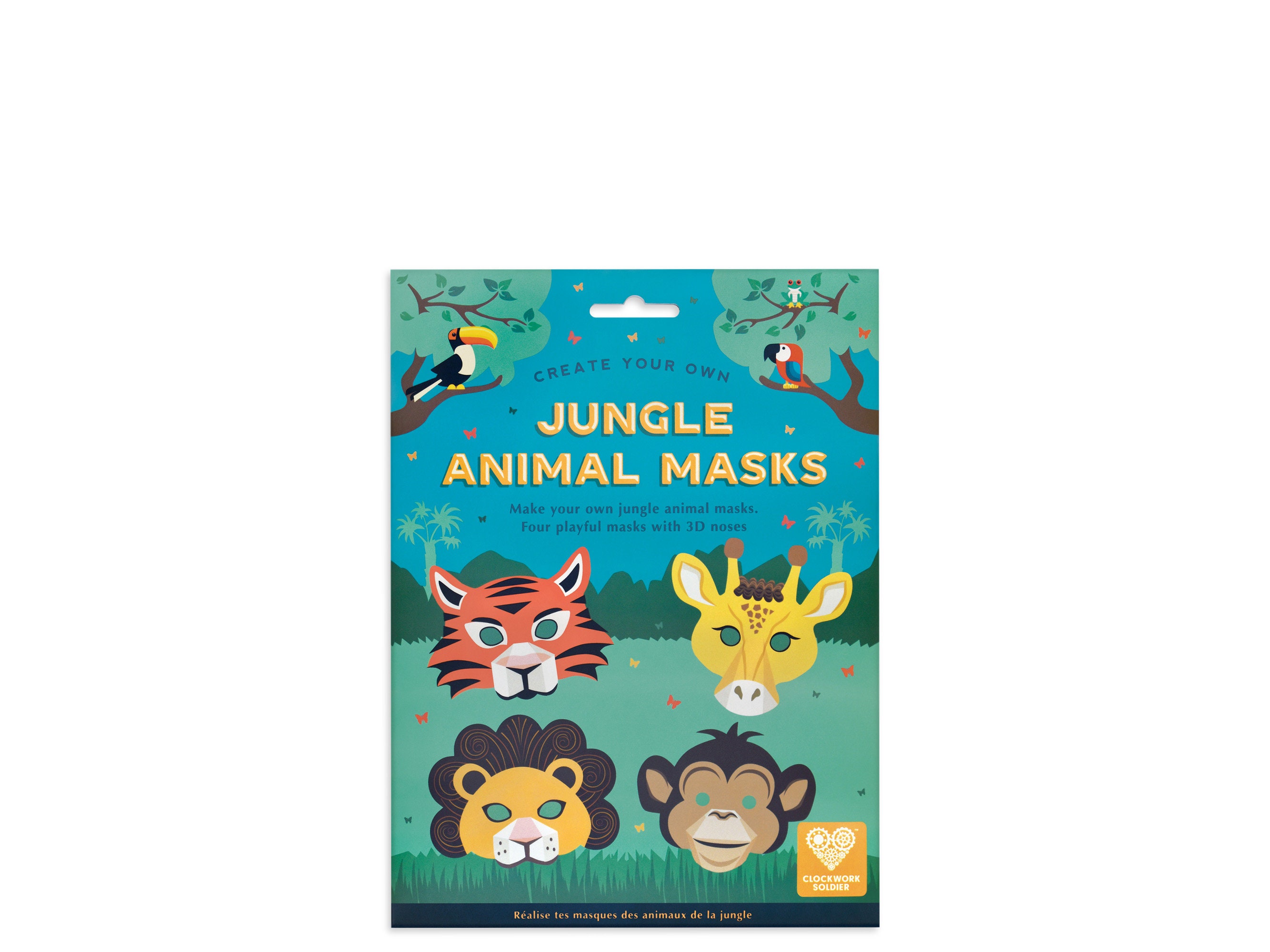 Create Your Own 3D Jungle Animal Masks - Etsy