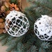 Set of 2 Lace Baubles - Polish Handmade Christmas Tree Decoration ...