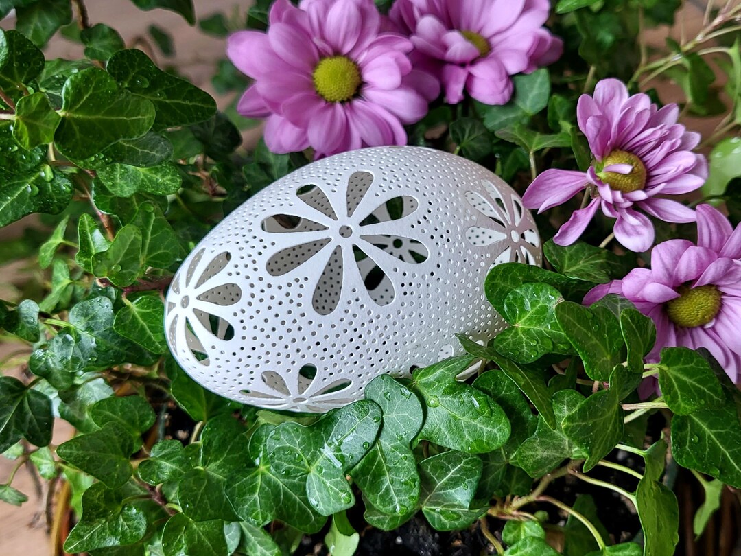 Eggshell of Polish Goose - Handmade Sculpted #258 - Transparent Easter ...