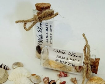 10x Mini Scroll in a Bottle, Message in a Bottle, Beach in a Bottle ...