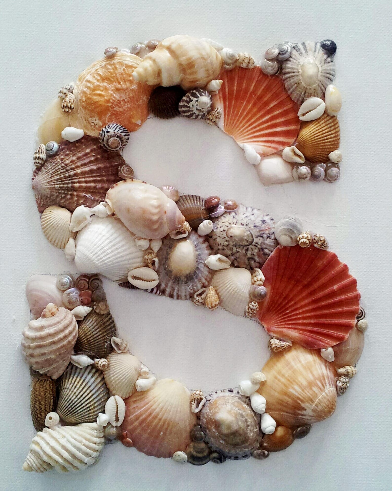 Seashell Letters Beach Decor wall Art Wall Hanging Wall - Etsy