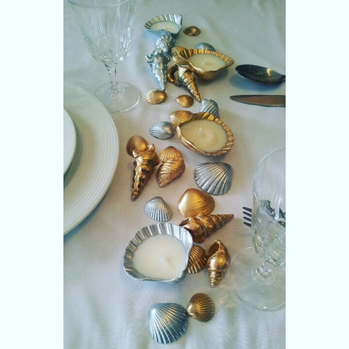 Wedding Table Decoration Beach Wedding Seashell Table Decor - Etsy