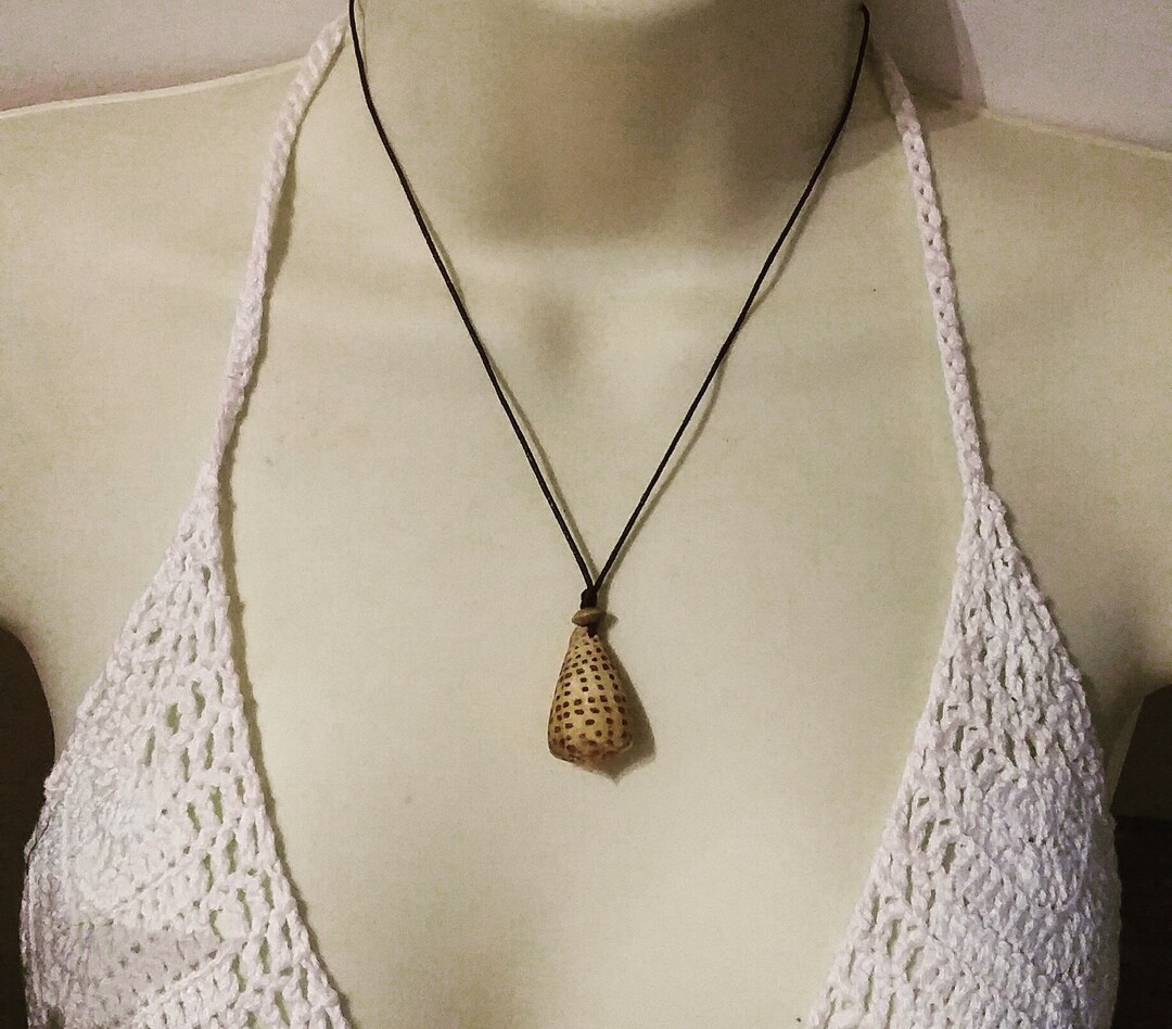 Seashell Choker Necklace, Hippie Adjustable Shell Necklace, Surf, Boho ...