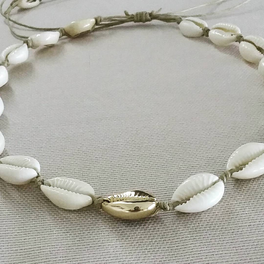 Cowrie Shell Necklace Cowrie Shell Choker Cowrie Necklace - Etsy