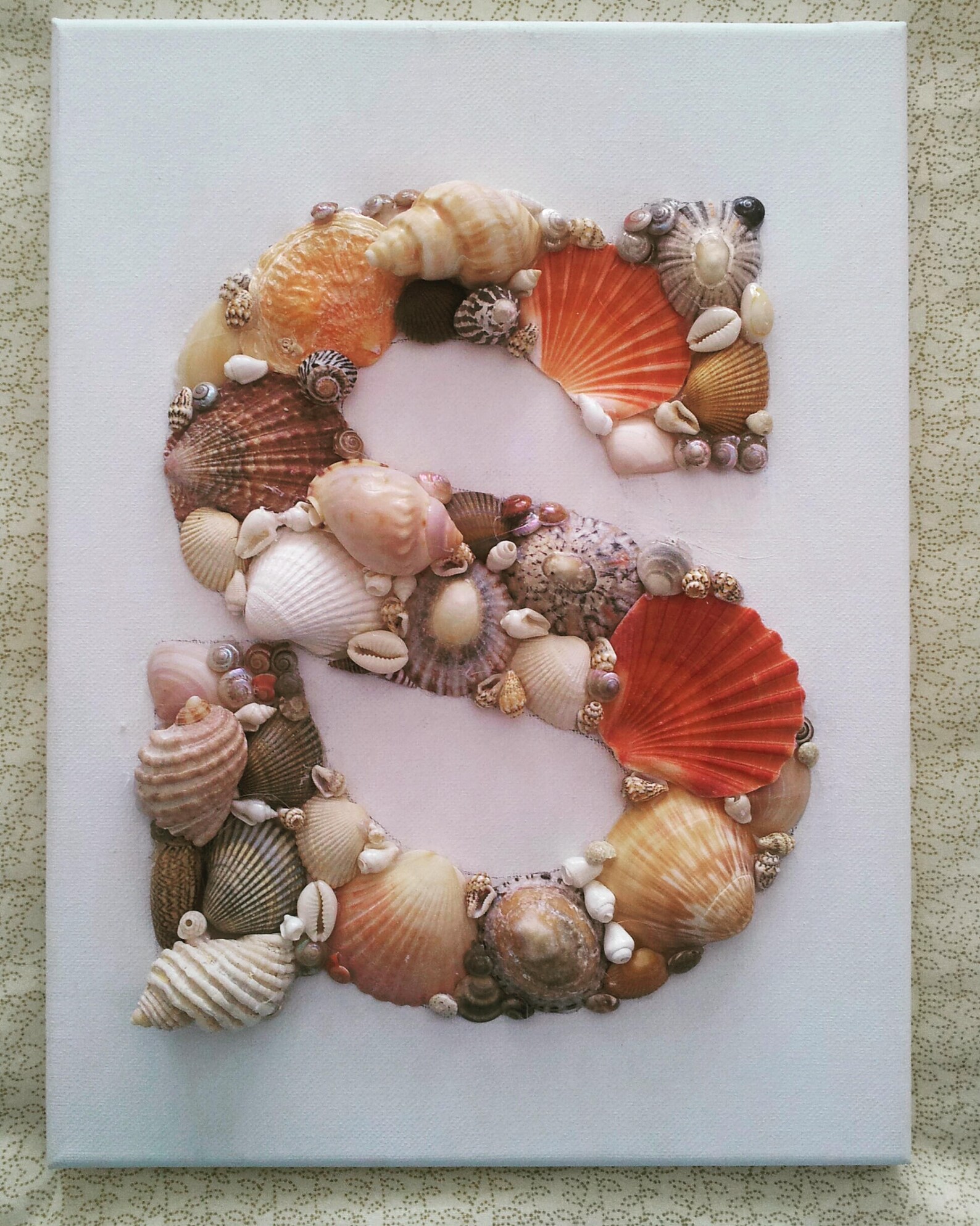 Seashell Letters Beach Decor Wall Art wall hanging wall | Etsy