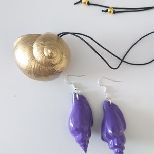 Ursula Inspired Real Shell Necklace and Earring Set-ursula Costume ...