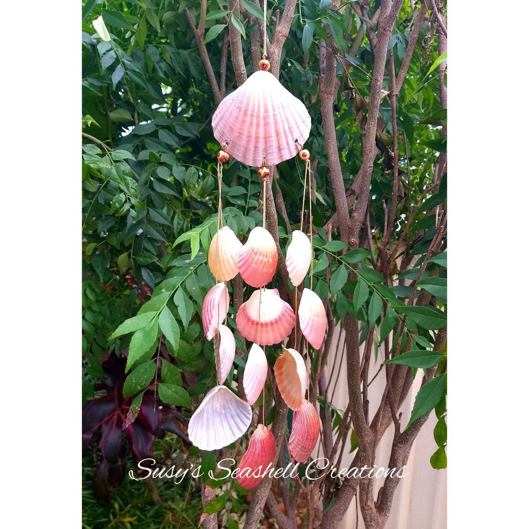 Seashell Wind Chime, Windchime, Garden Decor, Wall Hanging - Etsy