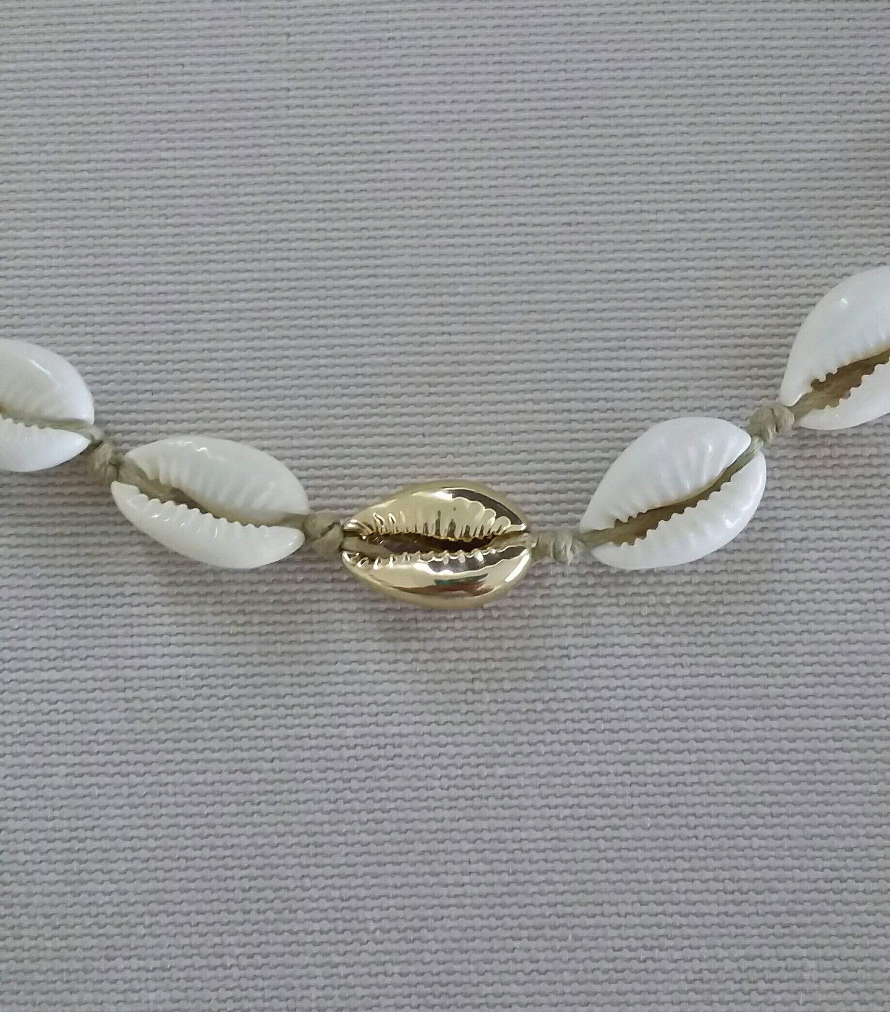 Cowrie Shell Necklace Cowrie Shell Choker Cowrie Necklace | Etsy