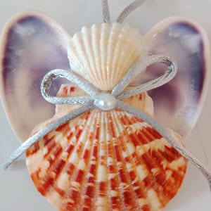 Seashell Angel, Seashell Christmas Ornament, Beach Ornament, Angel ...