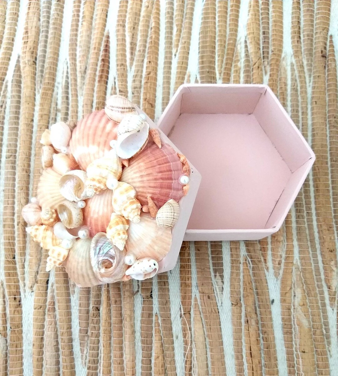 Beach Decor Seashell Gift Box Seashell Box Shell Jewelry - Etsy
