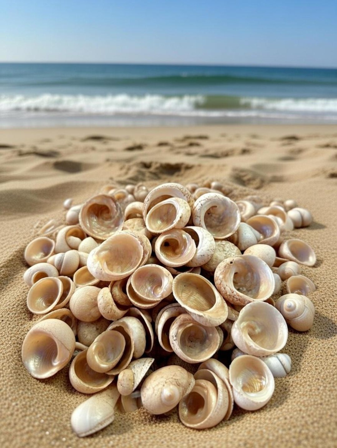 30 Babys Ear Seashells - Moon Snail Seashells - Australian Seashells ...