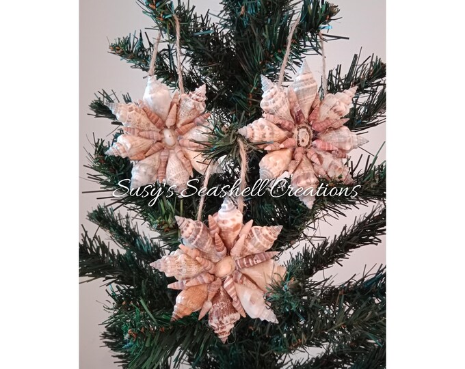 Seashell Christmas Ornament, Beach Christmas Tree Ornament, Beach ...