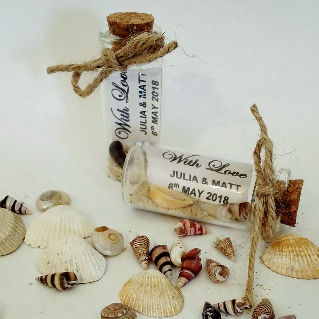 10 X Mini Message in a Bottle, Note in a Bottle, Beach in a Bottle ...