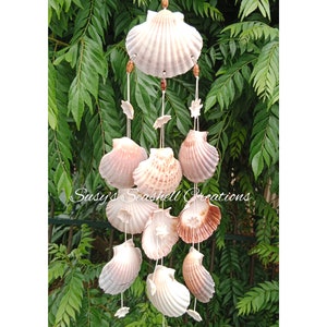 Seashell Wind Chime, Windchime, Garden Decor, Wall Hanging - Etsy