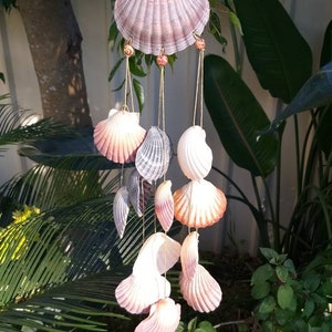 Seashell Wind Chime, Windchime, Garden Decor, Wall Hanging - Etsy