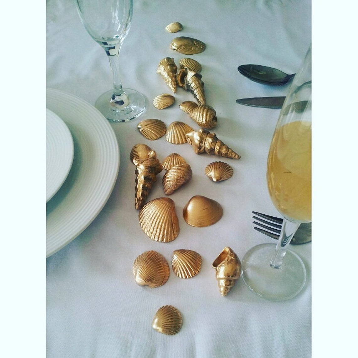 Wedding Table Decoration Beach Wedding Seashell Table Decor - Etsy