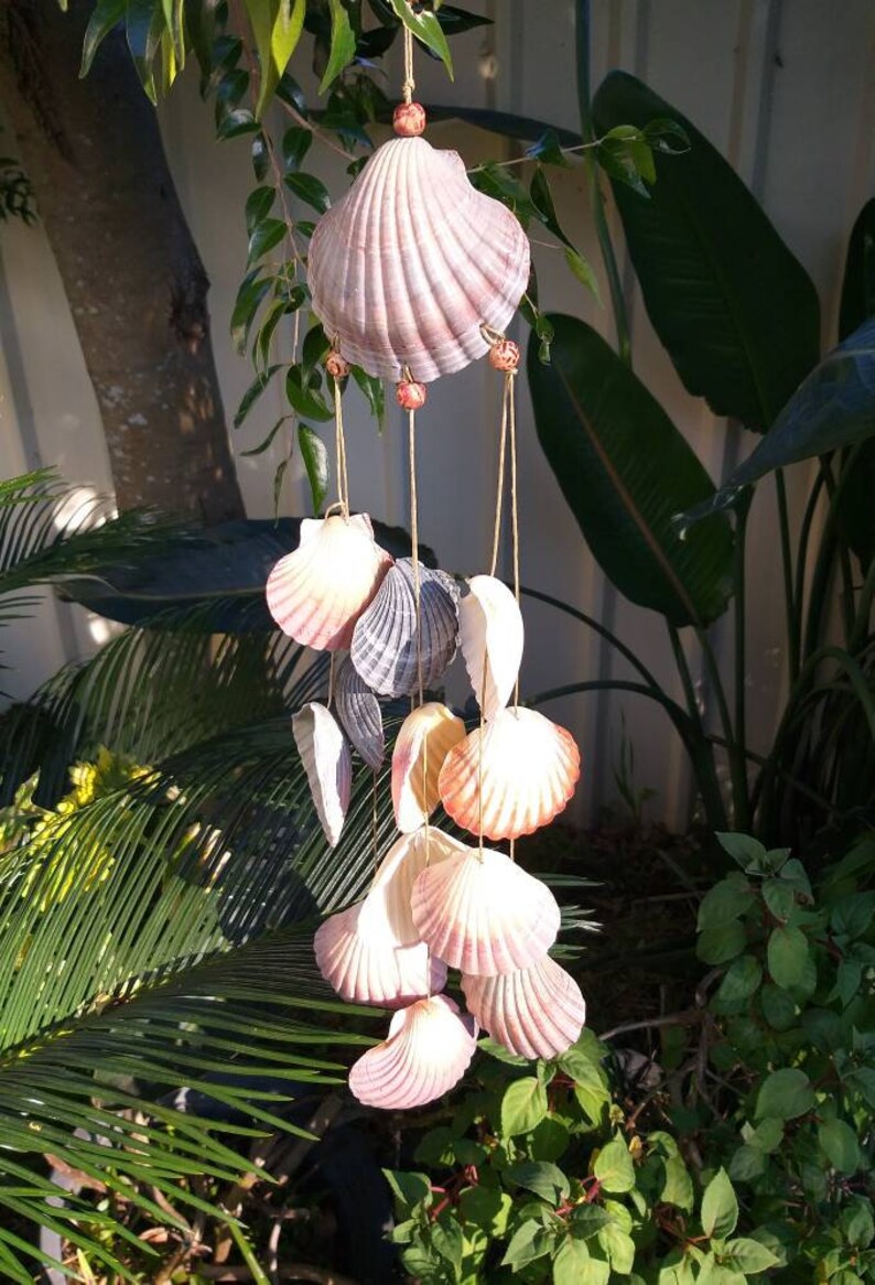 Seashell Wind Chime windchime garden decor wall hanging | Etsy
