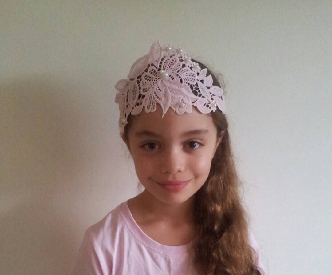 Pink Lace Crown / Girls Lace Crown / Princess Crown / Party Crown ...
