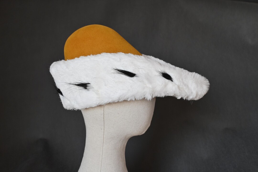 Medieval Hat Bycocket With Ermine Imitant - Etsy