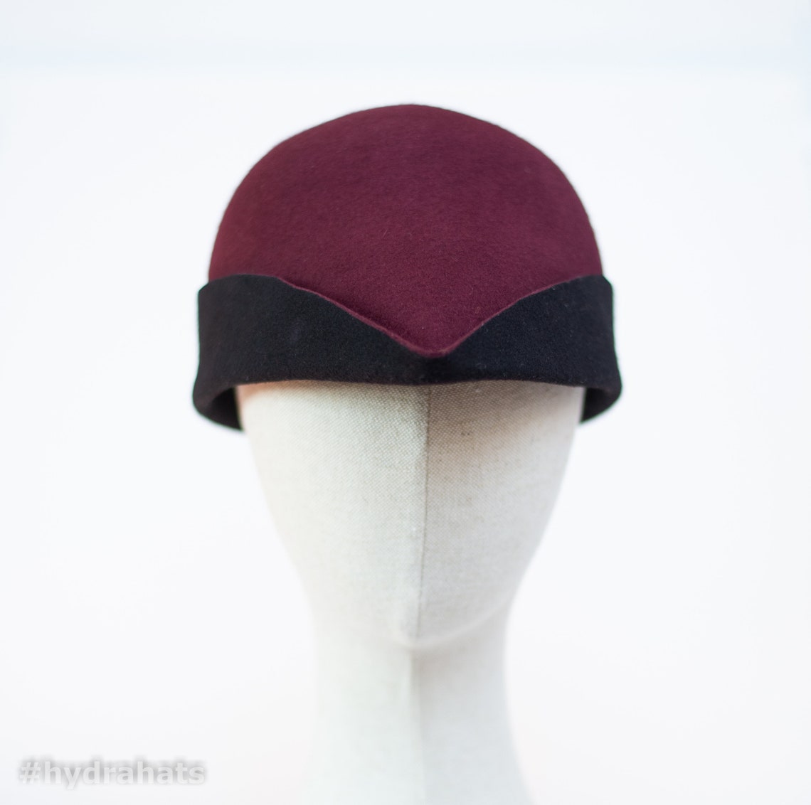 Bycocket medieval hat bicolored fleece felt cap 14th century | Etsy