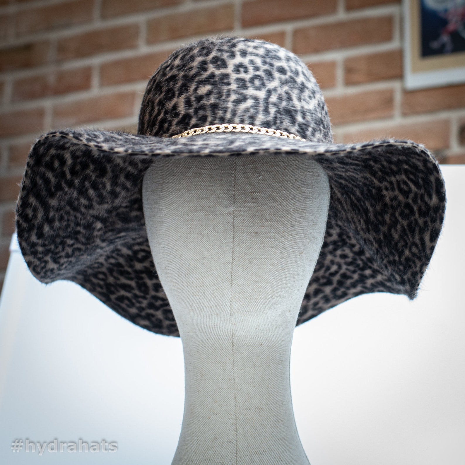 Panther Womens Hat With Shaggy Animal Print Pattern - Etsy