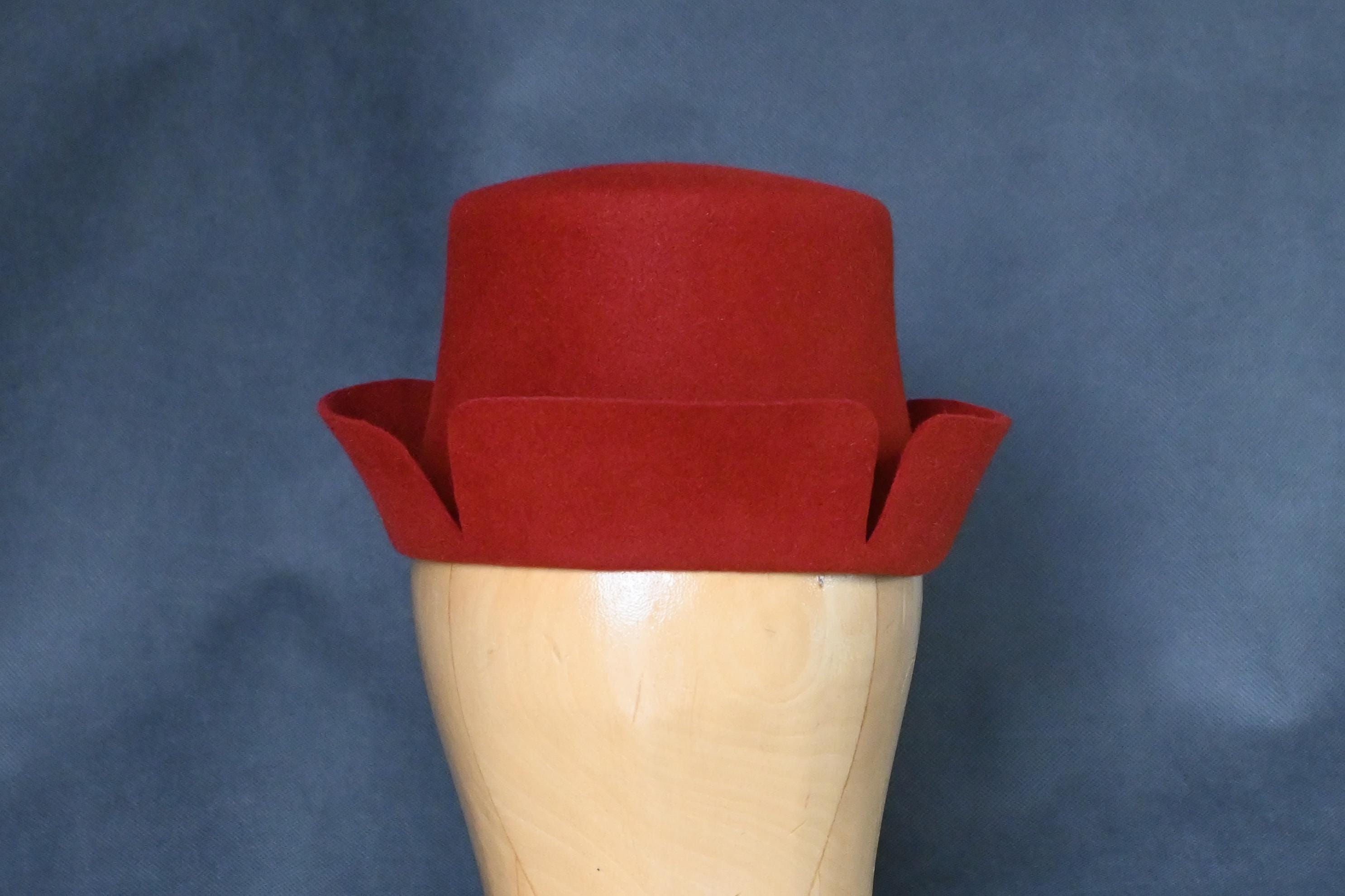 Medieval Hat Reenactment 14th Century Felt Cap - Etsy