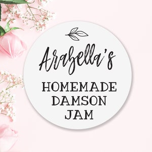 CUSTOMISED JAM JAR Stickers, Labels, Business, Craft, Personalised ...