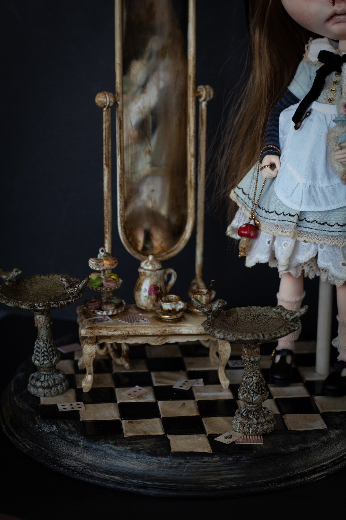 RESERVECustom Blythe CREEPY Alice in Wonderland | Etsy