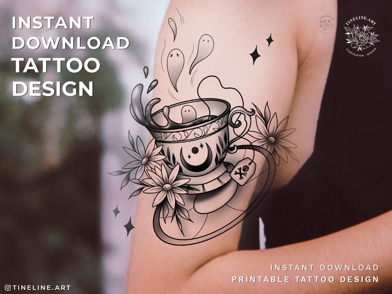 Traditional Teacup Tattoo