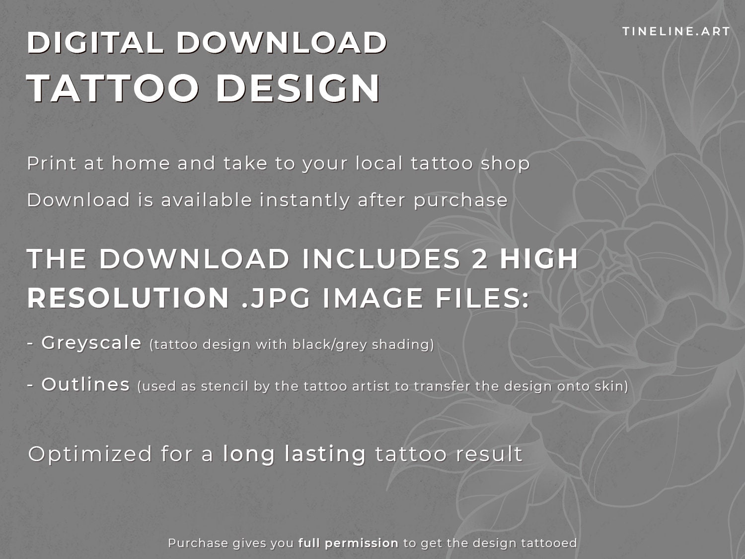 Instant Download - Black/grey Greyscale Tattoo Design Neotraditional ...
