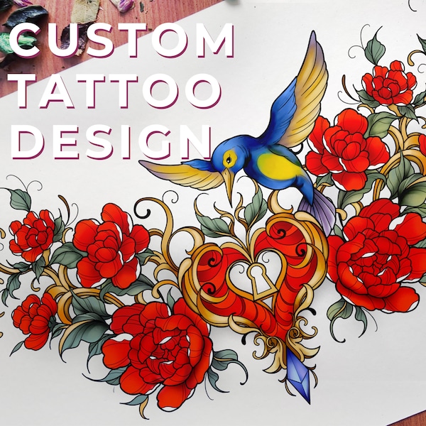 Custom Tattoo Design - Etsy