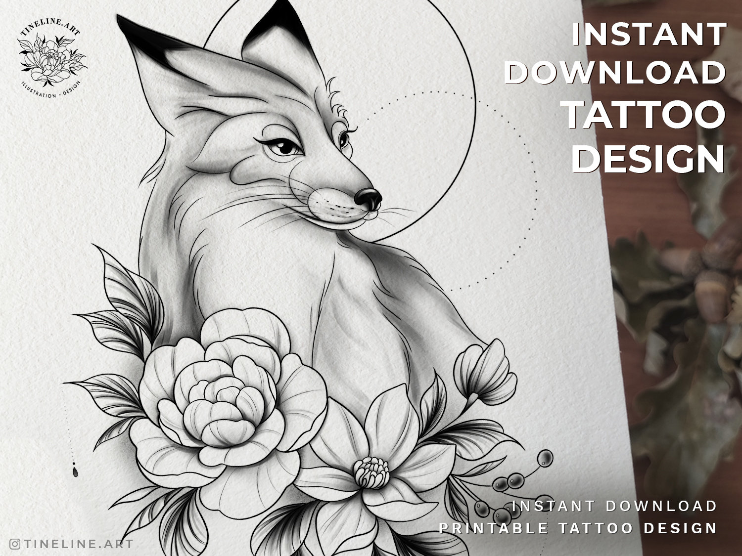 Traditional Fox Tattoo Designs