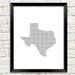 Texas Digital Print, Grid Printable, Texas Wall Print, Grid Wall Print ...