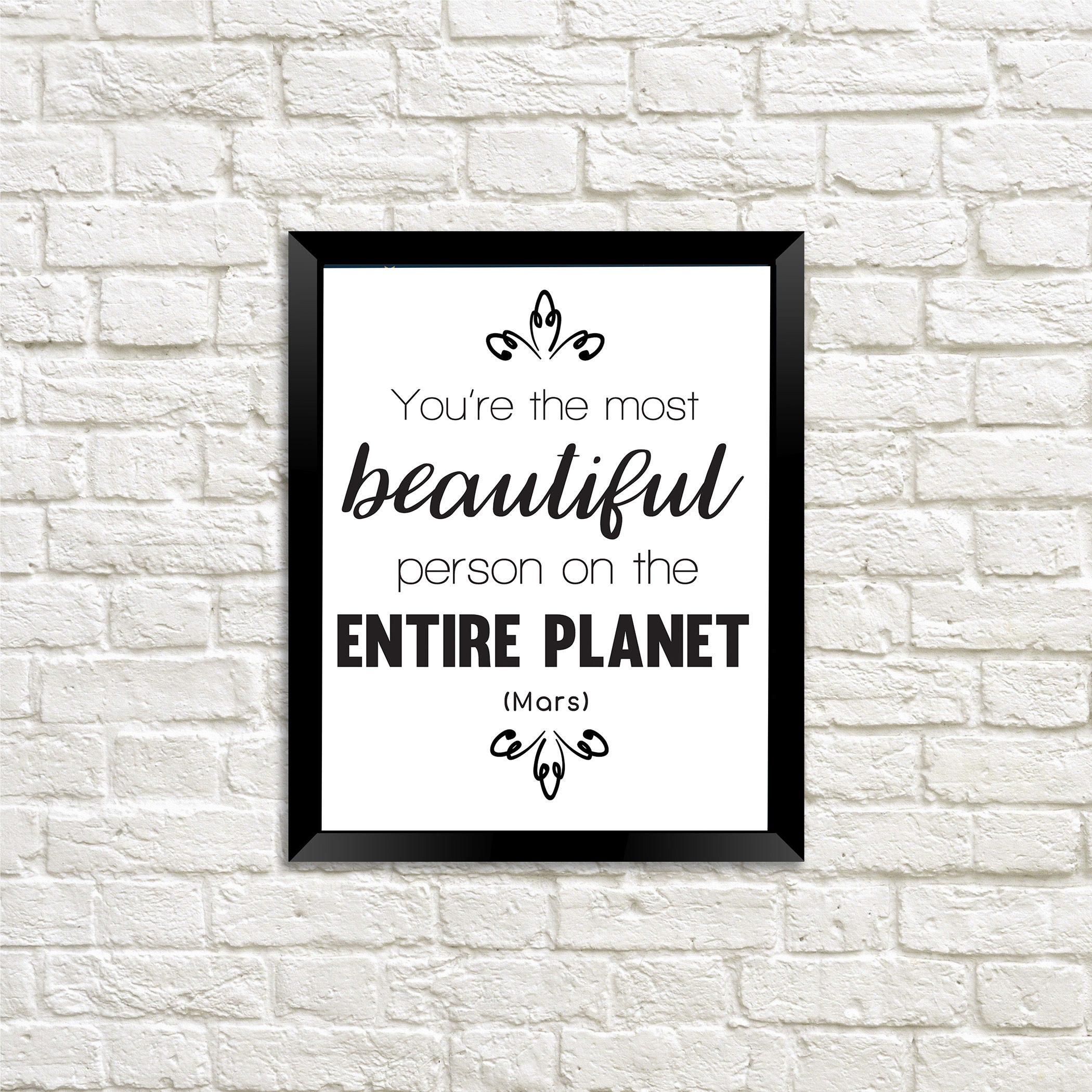 Funny Wall Print, Typography Poster, Typography Wall Art, Beautiful ...