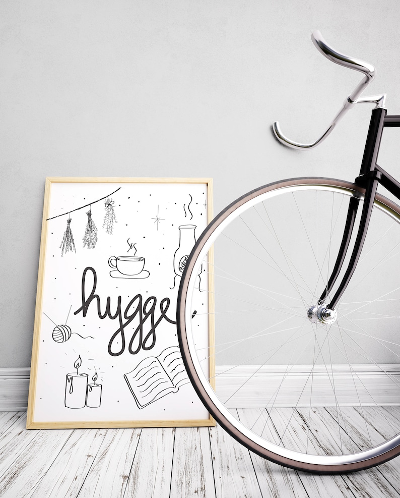 Cozy Hygge Print, Hygge Art, Hygga Printable, Fall Print, Hygge Wall ...