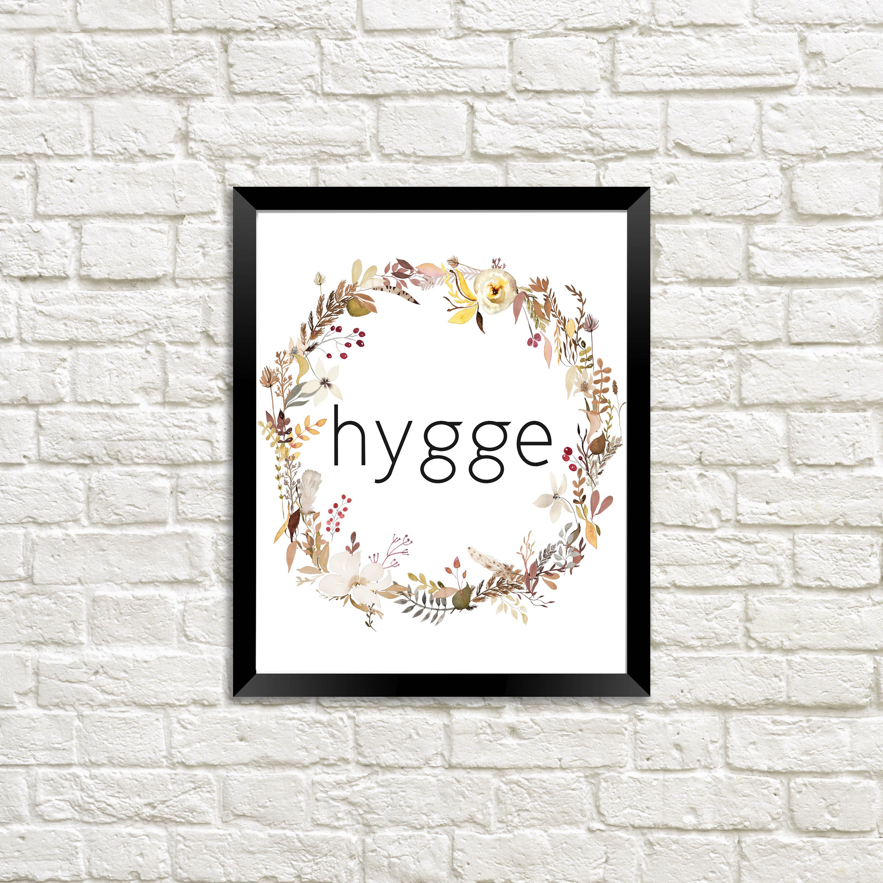 Hygge Wall Print, Hygge Print, Hygge Printable, Hygge Wall Art, Cozy ...