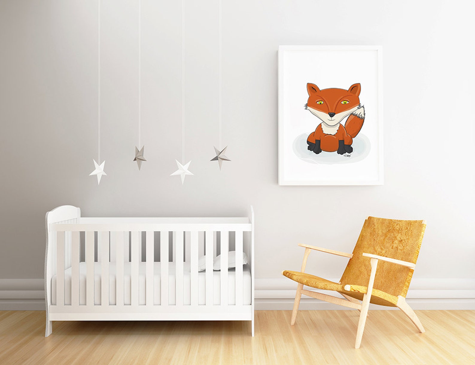 Cute Fox Printable, Fox Illustration, Cute Fox Illustration, Fox ...