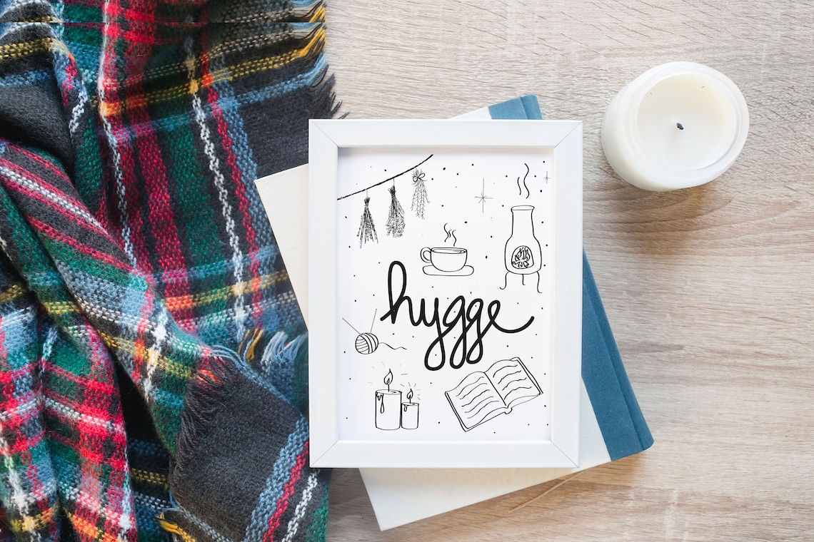 Cozy Hygge Print, Hygge Art, Hygga Printable, Fall Print, Hygge Wall ...