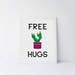 Free Hugs Cactus Poster, Cactus Poster, Cactus Print, Free Hugs Cactus ...