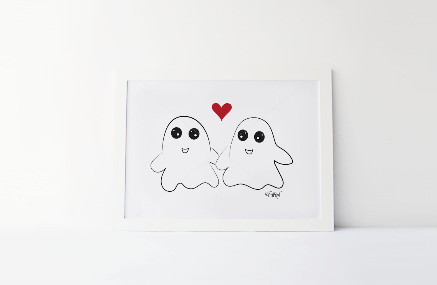 Friends Print, Friends Forever Print, Love Print, Friendship, Ghost ...