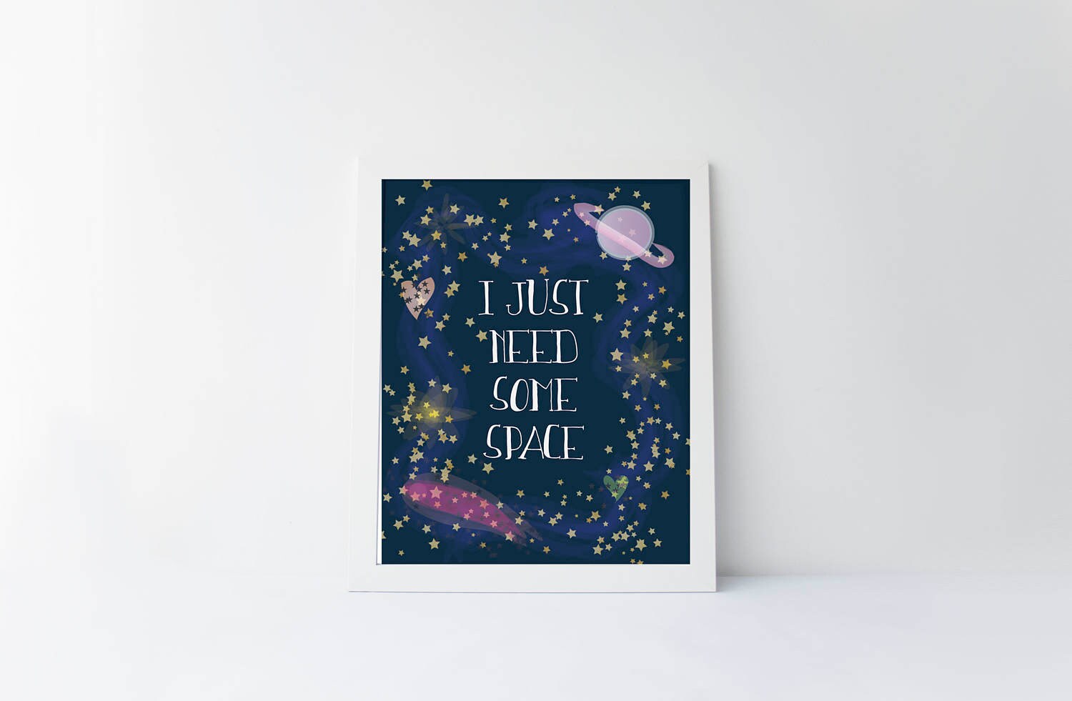 Galaxy Wall Print, Digital Download, I Need Space Print, Galaxy Print ...
