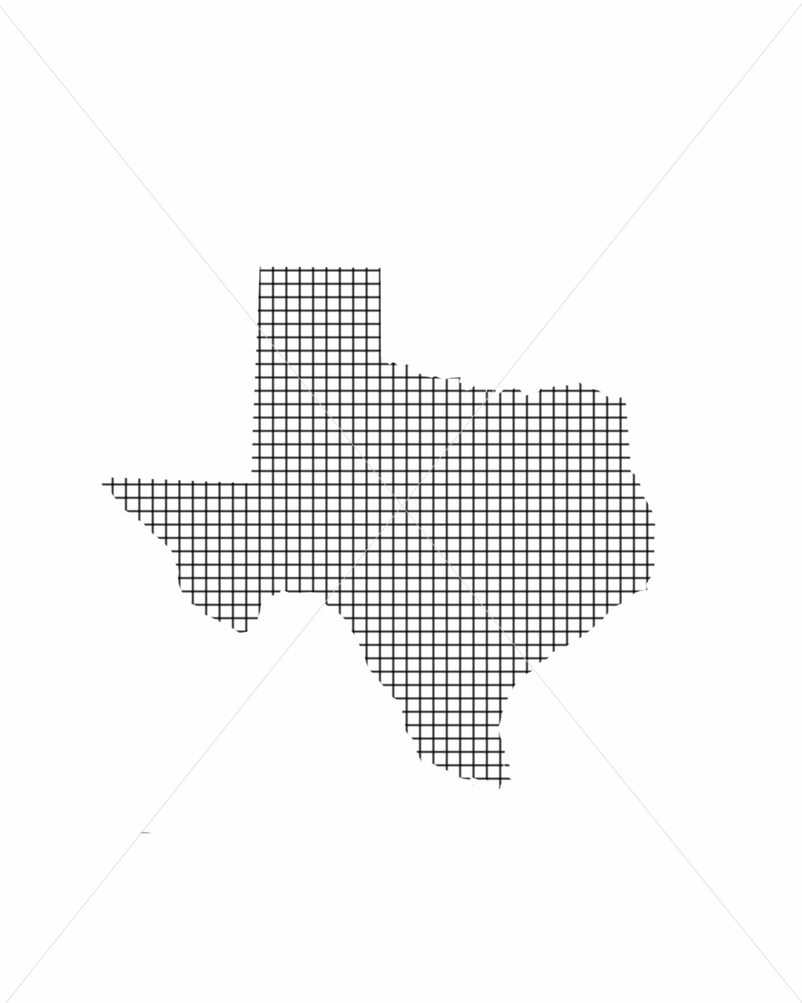 Texas Digital Print, Grid Printable, Texas Wall Print, Grid Wall Print ...
