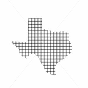 Texas Digital Print, Grid Printable, Texas Wall Print, Grid Wall Print ...
